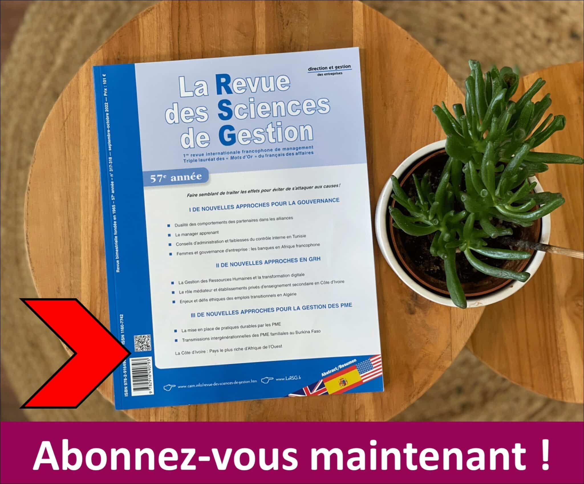 La Revue des Sciences des Gestion – LaRSG.fr | Première revue ...